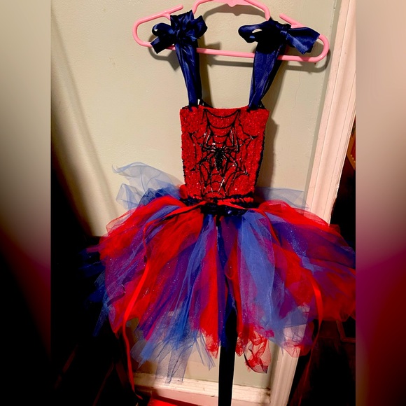 Costumes | Custom Made Toddler Girl Spiderman Tutu Costume | Poshmark